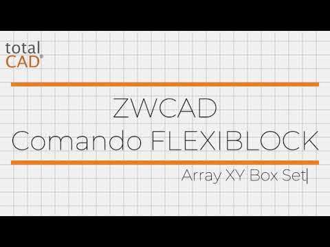 ZWCAD | Comando | FLEXIBLOCK - Array XY Box Set - YouTube