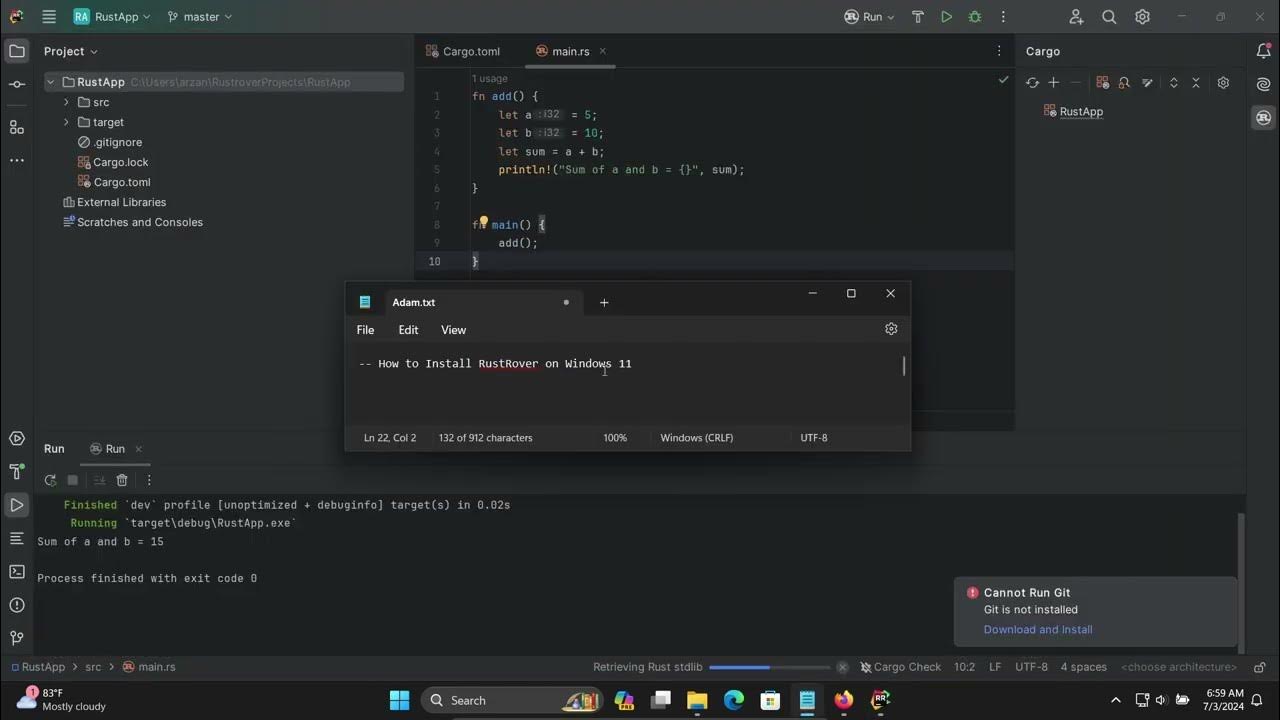 How to install RustRover on Windows 11 - YouTube