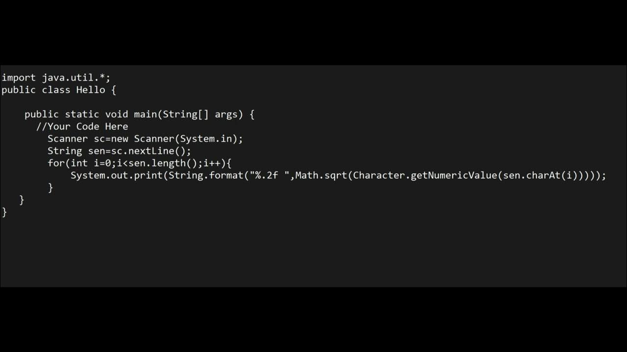 SkillRack-Daily Challenge - Sqaure Root of Each Digit (Program Id: 7802 ...