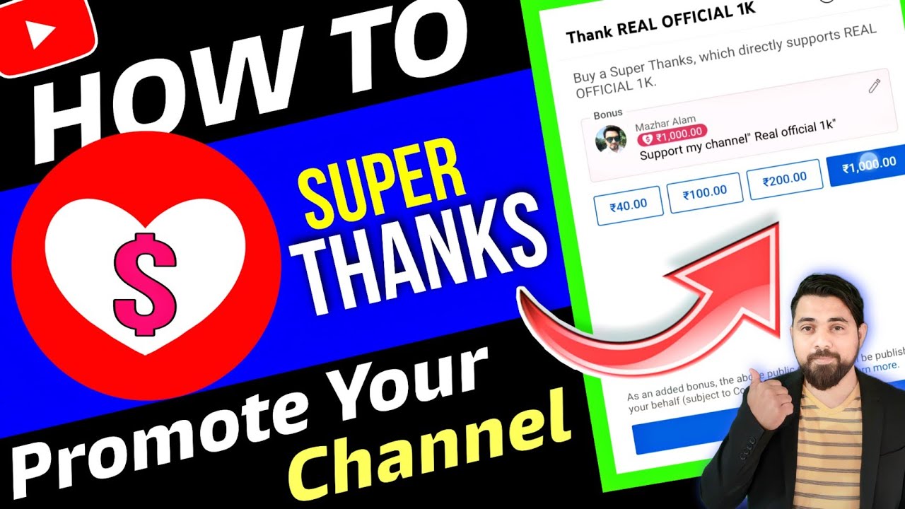 HOW TO SEND SUPER THANKS ON YOUTUBE // SUPER THANKS KAISE KARE - YouTube