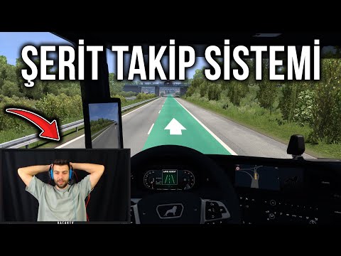 KOŞŞŞ!! ŞERİT TAKİP SİSTEMİ GELDİ !! TIR KENDİ KENDİNE GİDİYOR | ETS 2