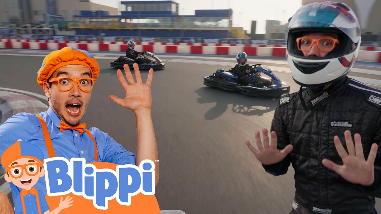 Blippi Rides a Go Kart! | Blippi Educational Videos for Kids | Moonbug ...