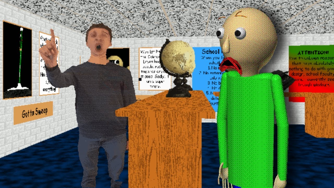 When Baldi gets angry at a student! - YouTube