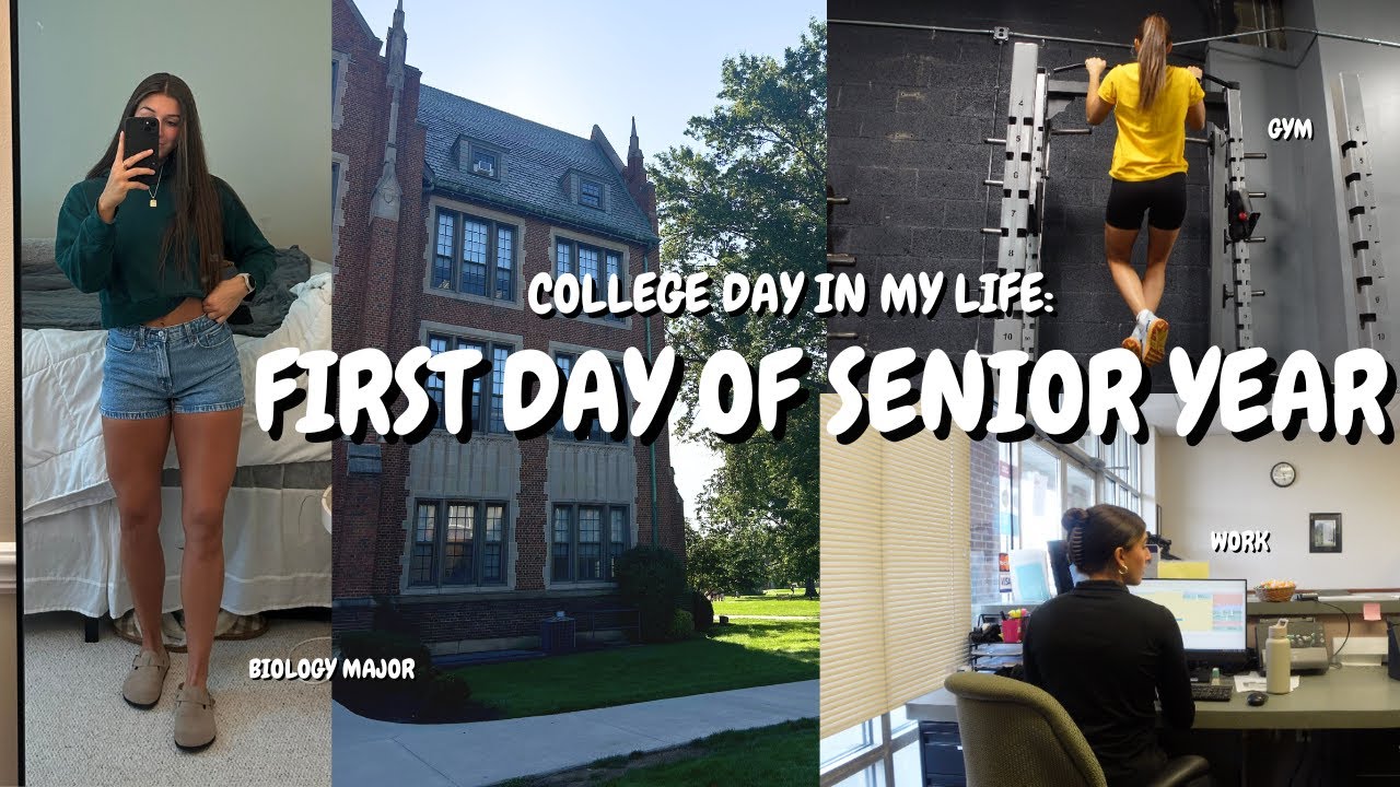 FIRST DAY OF SENIOR YEAR | college day in my life - YouTube