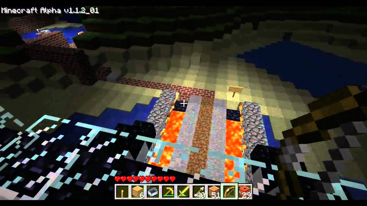 Minecraft Alpha - Minecart Transit System and New Home - YouTube