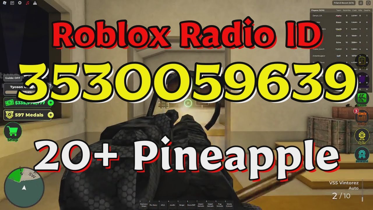 Pineapple Roblox Radio Codes/IDs - YouTube