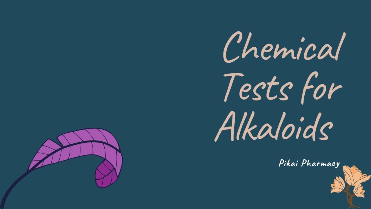 CHEMICAL TESTS FOR ALKALOIDS - YouTube