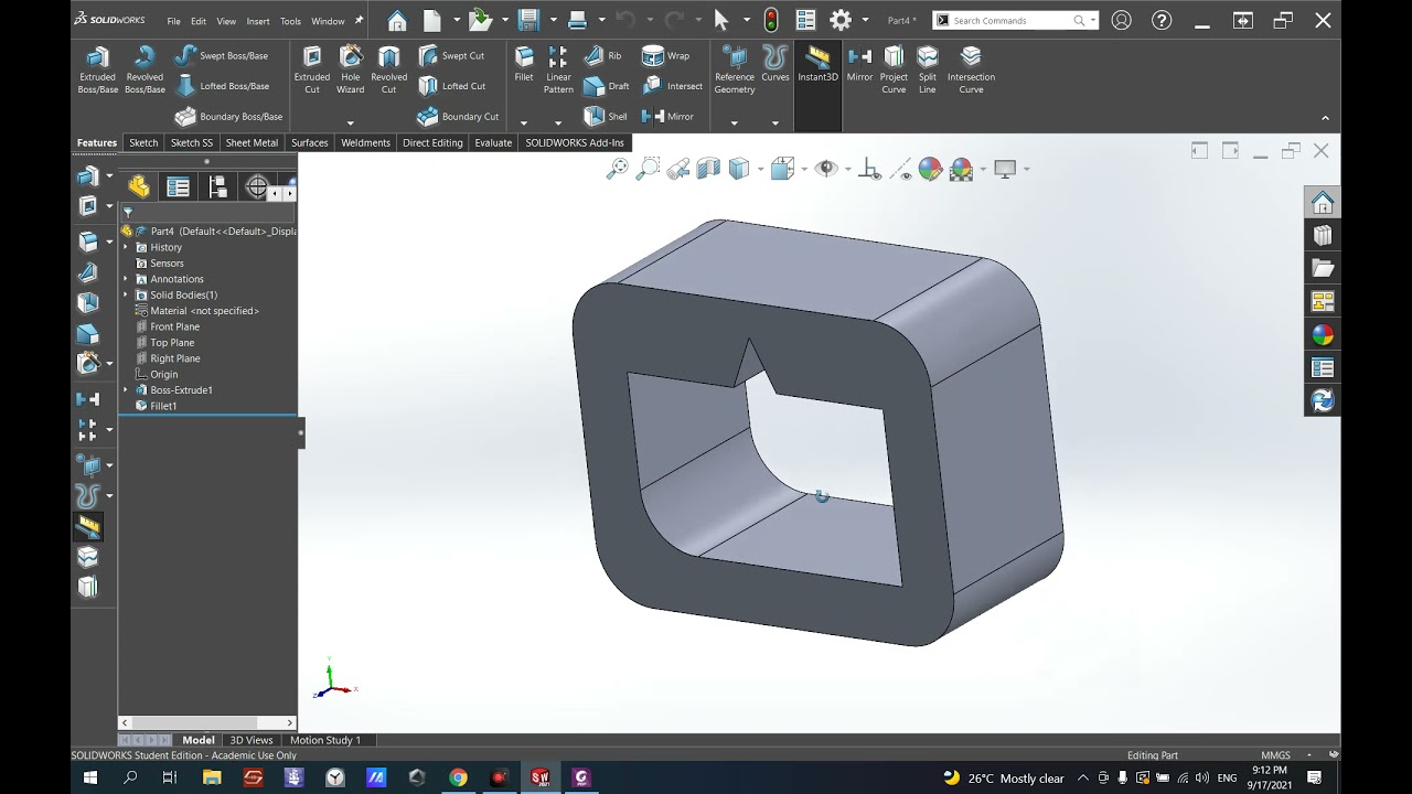 SOLIDWORKS Intermediate Level Exercises - Solutions - YouTube