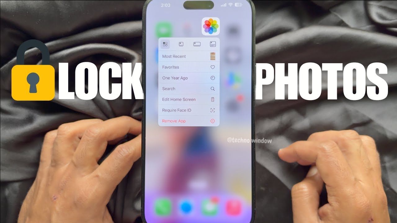 How to Lock the Photos App on Your iPhone - YouTube