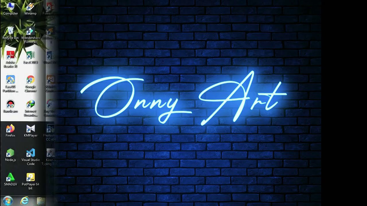 CARA MUDAH MEMBUAT NEON TEXT EFFECT | Photoshop tutorials - YouTube