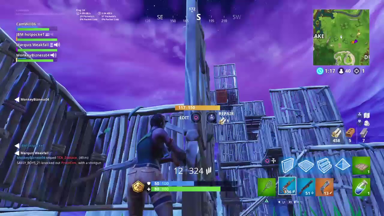 Fortnite console gameplay - YouTube