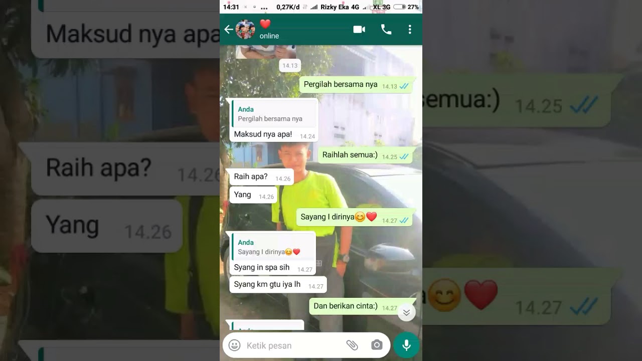 Prank teks pacar pake lagu ini mlh jadi sedih - YouTube