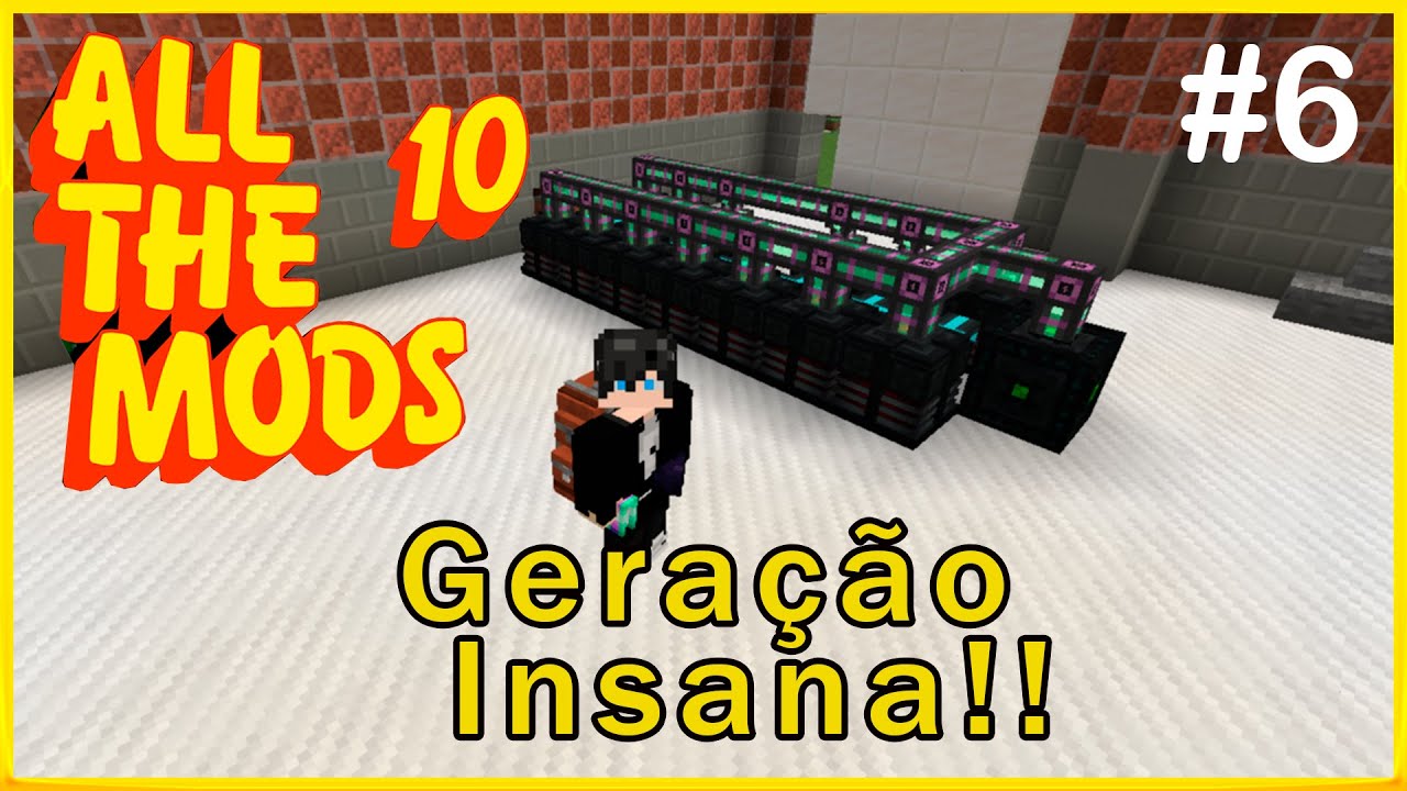 Minecraft ATM 10 Rp 6 Geração insana de energia!!! - YouTube