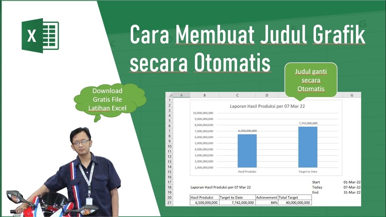 Cara Pembuatan Judul Grafik secara Otomatis - YouTube