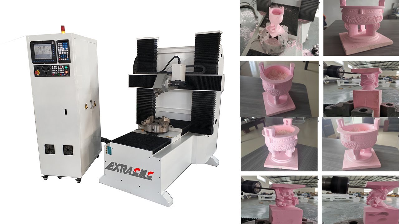 5 axis mini cnc router machine - YouTube