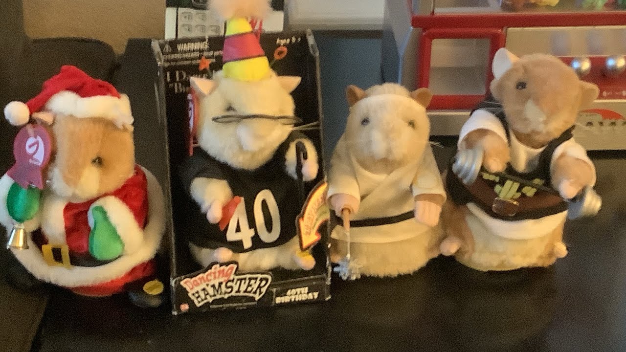 Gemmy dancing hamster collection - YouTube