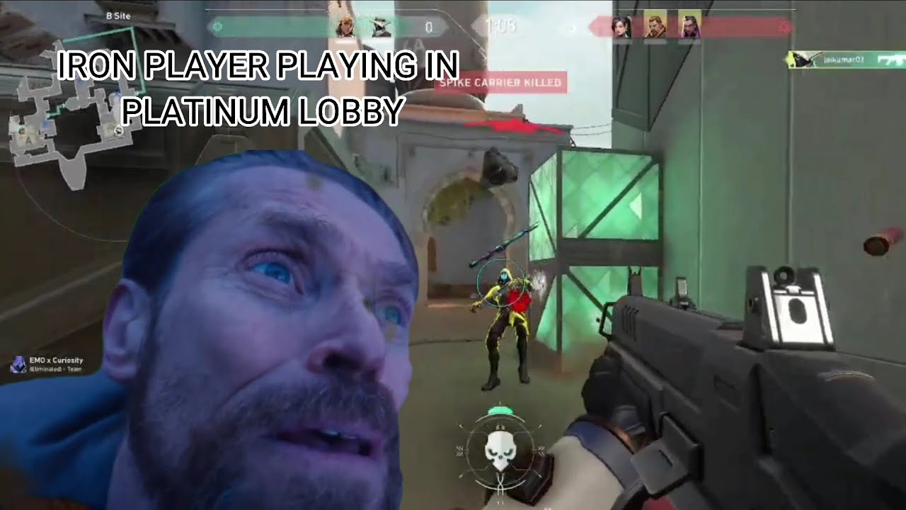 IRON PLAYER PLAYING IN PLATINUM LOBBY | VALORANT HIGHLIGHTS #4 - YouTube
