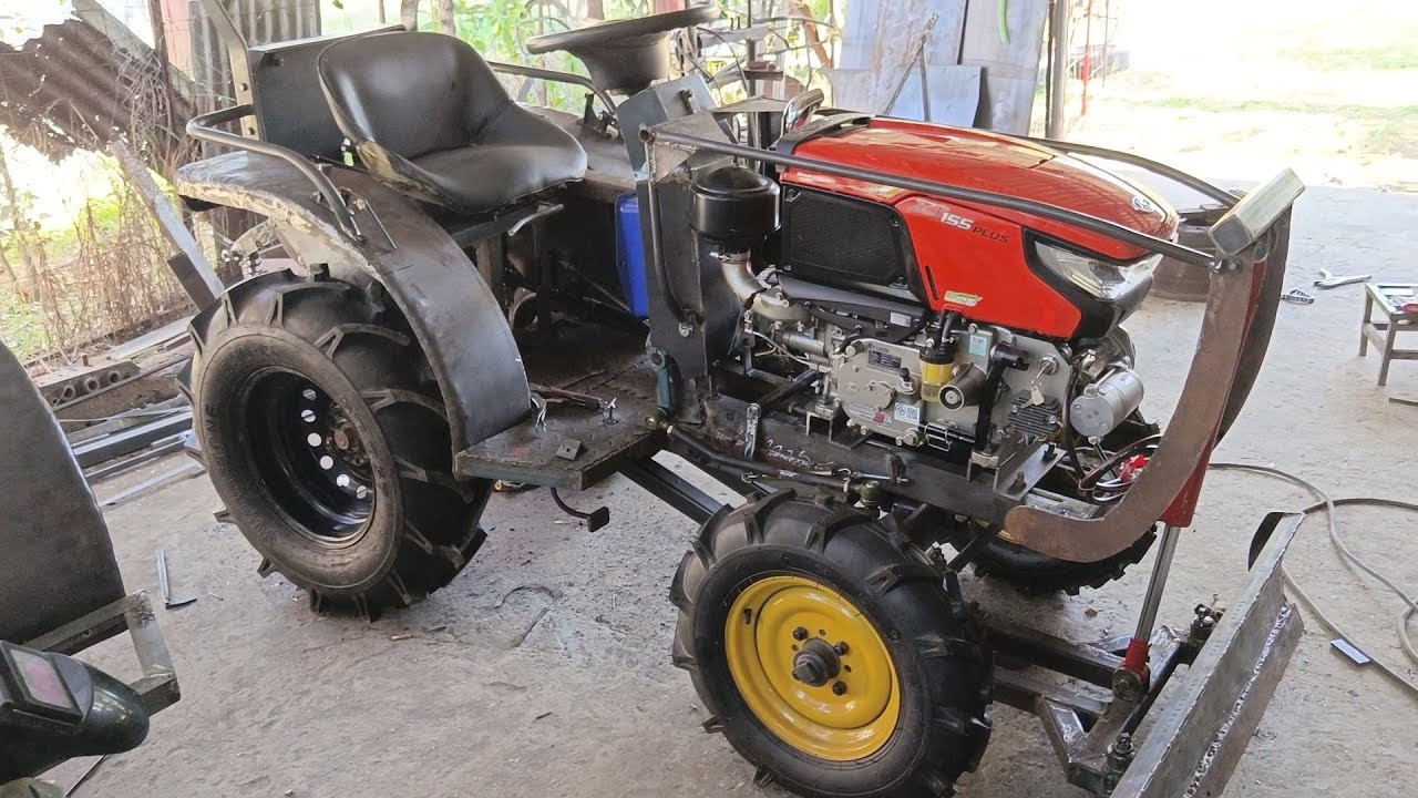 โครงช้างเหล็กกับเครื่อง ZT-155 - YouTube