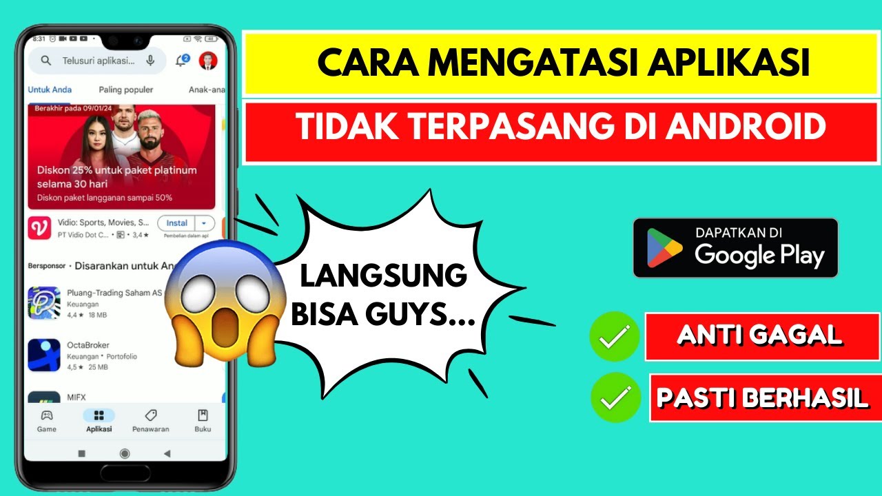 Cara Mengatasi Aplikasi Tidak Terpasang di Android - YouTube