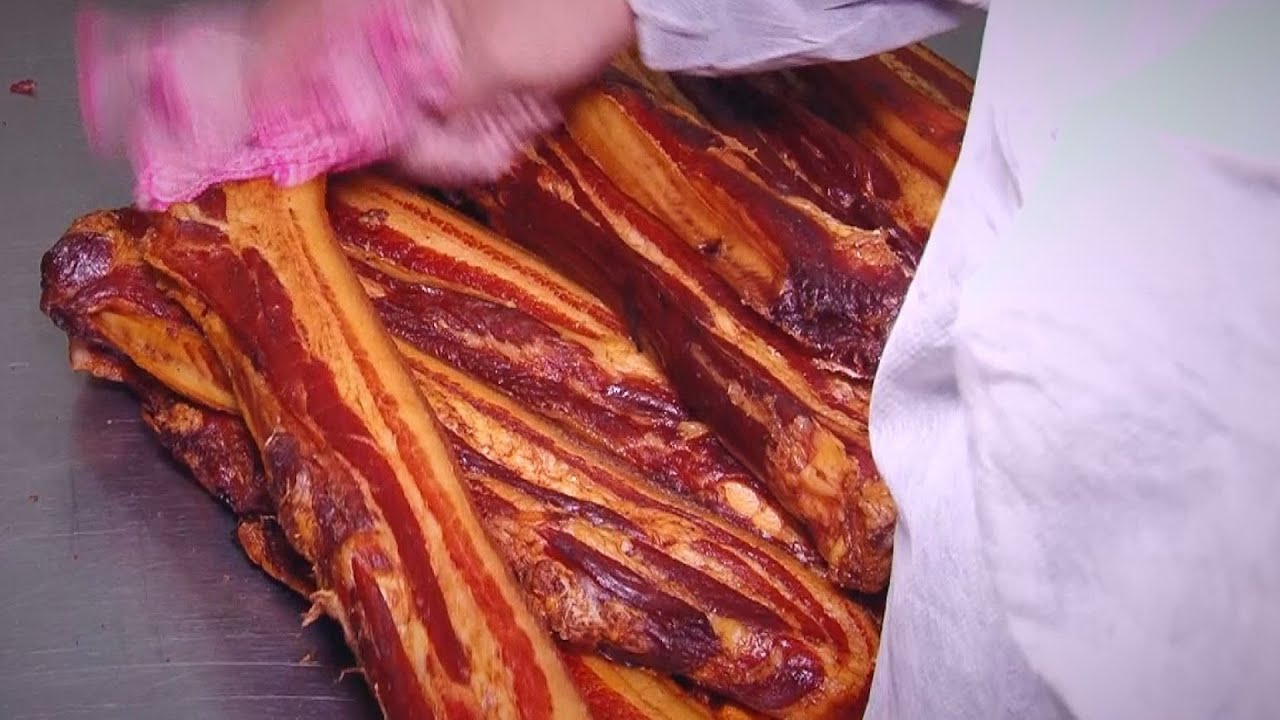 花蓮古早味煙燻臘肉-台灣美食│Chinese Cured Meat│Dried Bacon -Taiwanese Food - YouTube