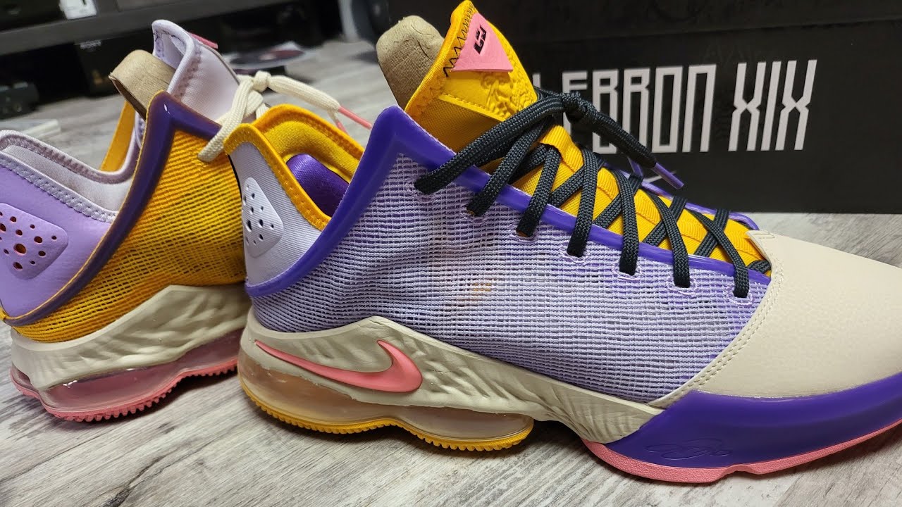 Nike Lebron 19 Low Mismatch Lakers, 1st Pickup Of 2023 - YouTube