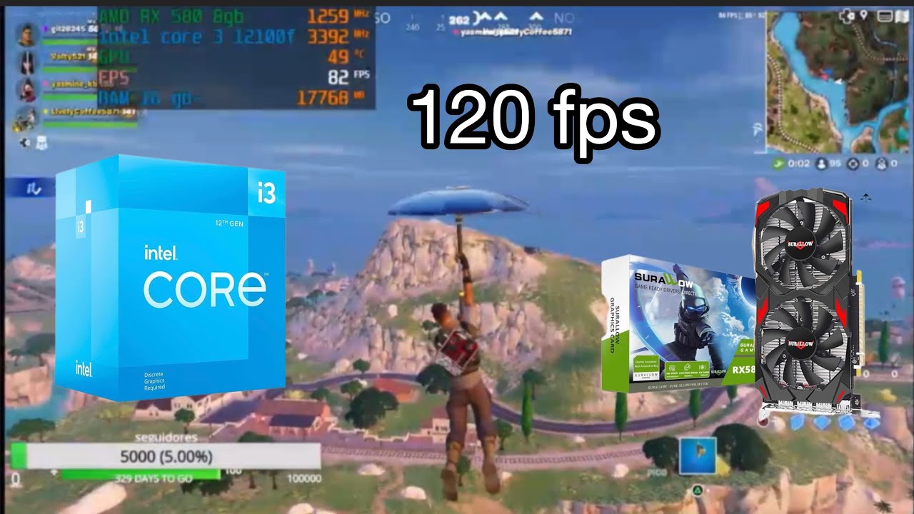 AMD RX580 8GB + intel core i3 12100f Fortnite | performance mode ...
