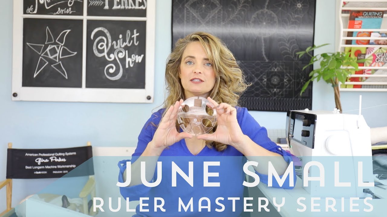 Gina Perkes Designs - June Small Ruler Quilting Tutorial - Ruler ...