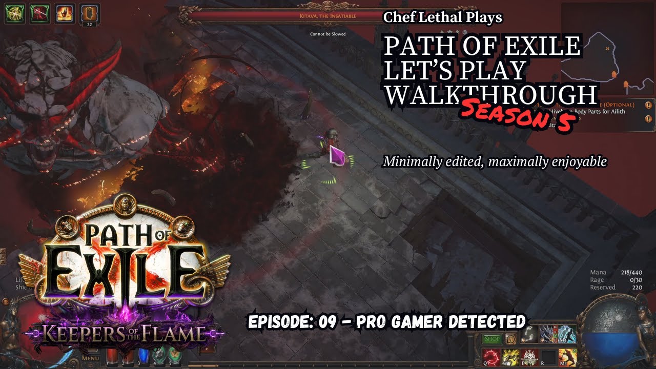 Let's Play Path of Exile 1 3.27: Season 5 Episode 9 - Pro Gamer ...