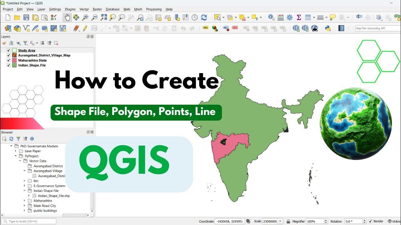 How to Create Shapefile, Polygon, Points & Lines in QGIS | Step-by-Step Guide (2025) - YouTube