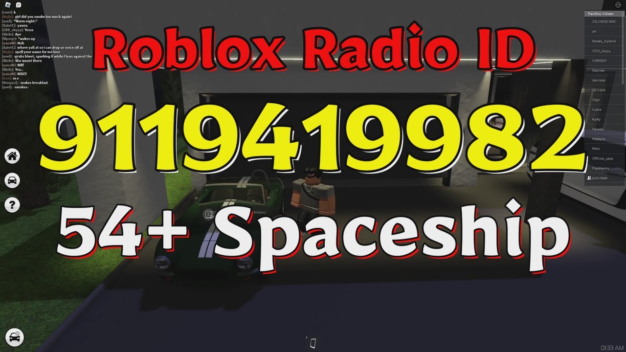 Spaceship Roblox Radio Codes/IDs - YouTube