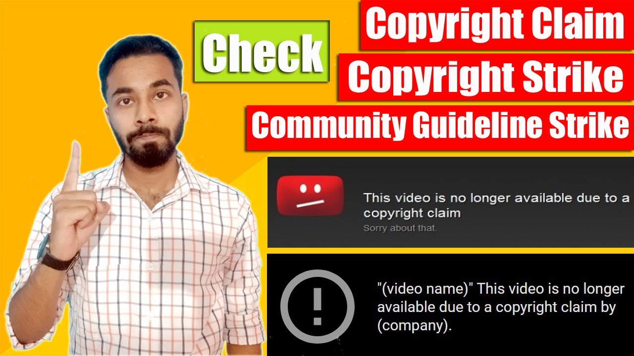 How to check Copyright Claim, Copyright Strike, Community Guideline ...