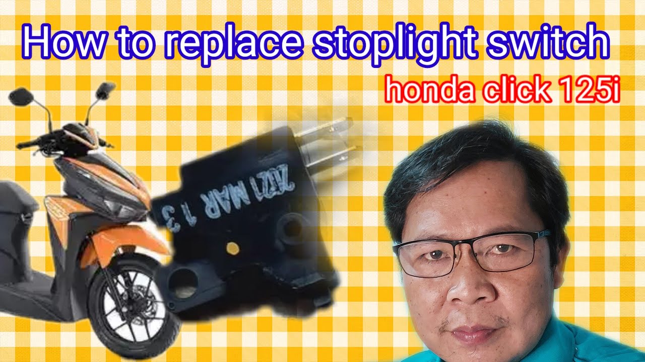How to replace stoplight switch of honda click 125i/150i - YouTube