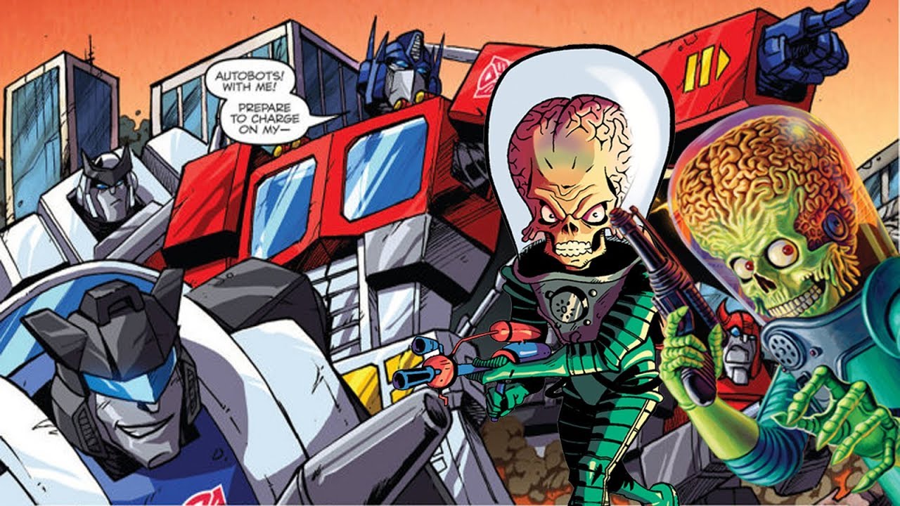 變形金剛大戰火星人配音短劇-超爆笑對決全面展開│Mars attacks the Transformers English dub - YouTube