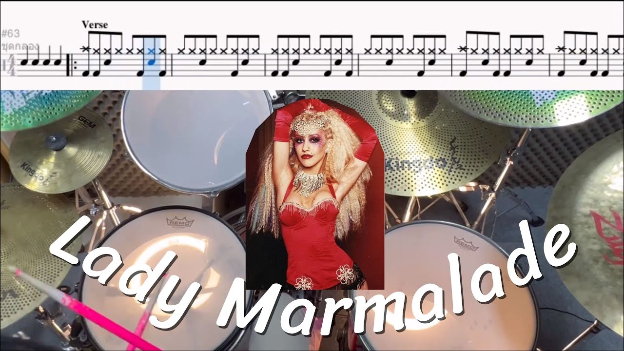 Lady Marmalade - Christina Aguilera, Lil’ Kim, Mya, P!nk Drum Cover by ...