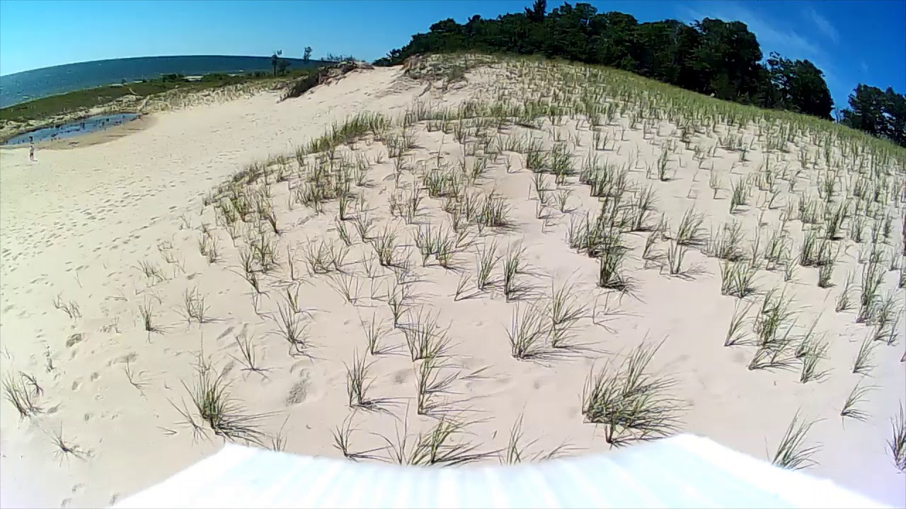 Slope Soaring the Sand Dunes - FT Simple Soarer - YouTube