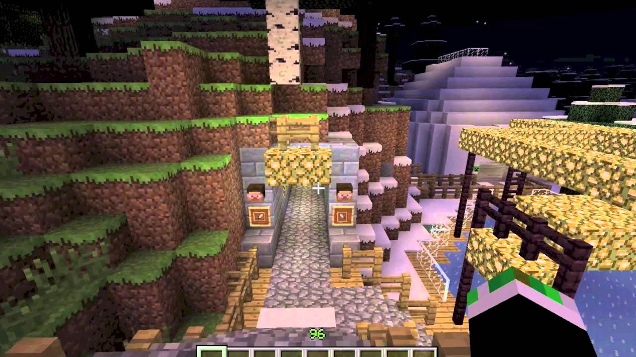 Minecraft - Freizeitpark Six.Flags Winter 2012 NEW* - YouTube