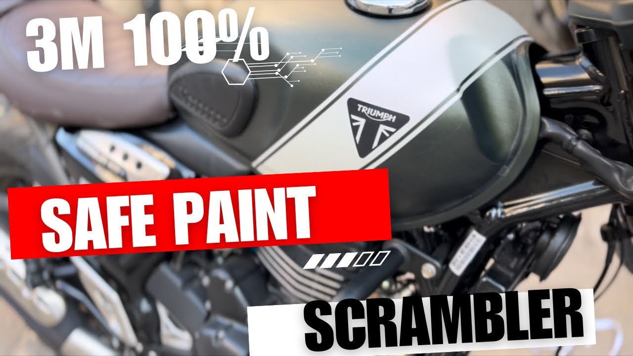TRIUMPH 3M PPF Lamination |Triumph Scrambler 400X Modifications | PPF ...