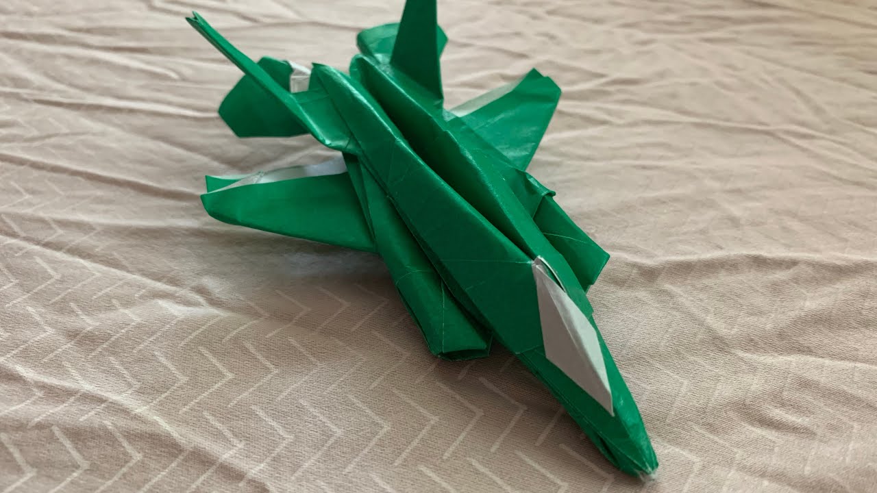 Origami F35 A Lightning ll by Jayson Merrill part one - YouTube