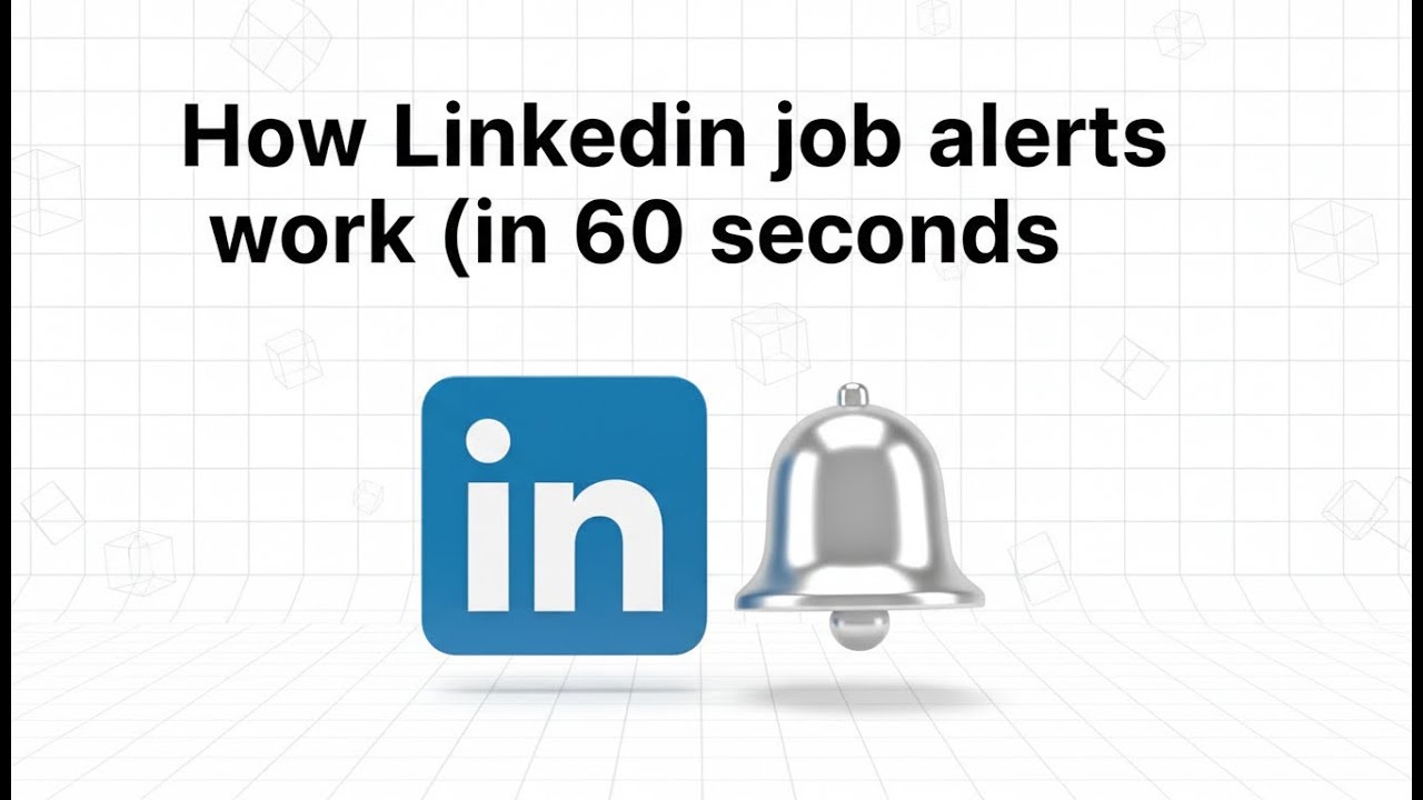 How LinkedIn job alerts work (in 60 seconds) - YouTube