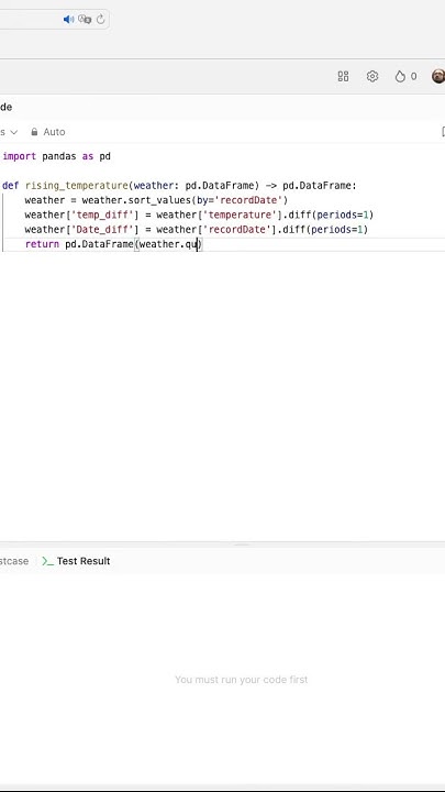 Leetcode #197: Rising Temperature #coding #python #programming # ...