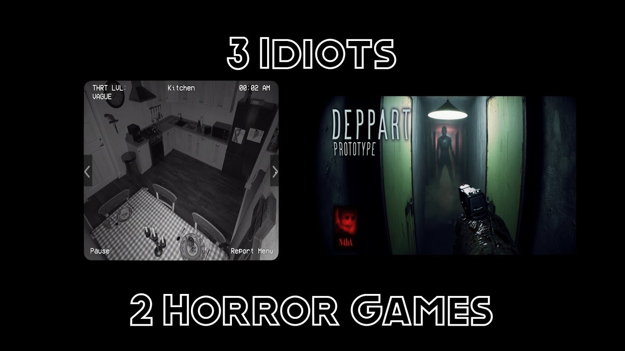 3 Idiots Playing 2 Spooky Games - YouTube
