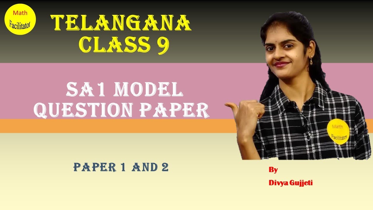 Class 9 SA1 model question paper | Telangana - YouTube