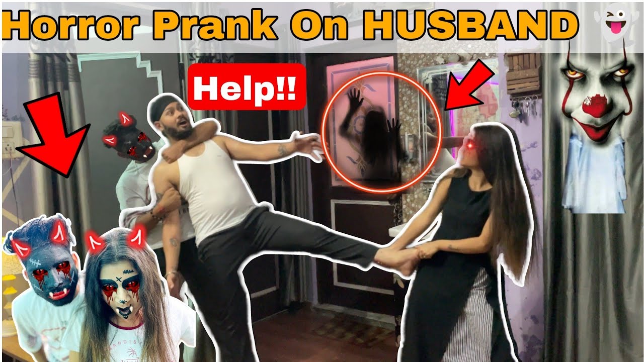 Horror Prank On Husband👻||Prank Gone Wrong ||Prank In 🇮🇳India ...