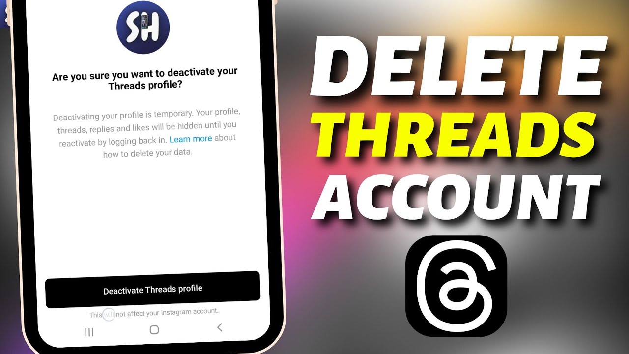 How to Delete Your Threads Account? - YouTube