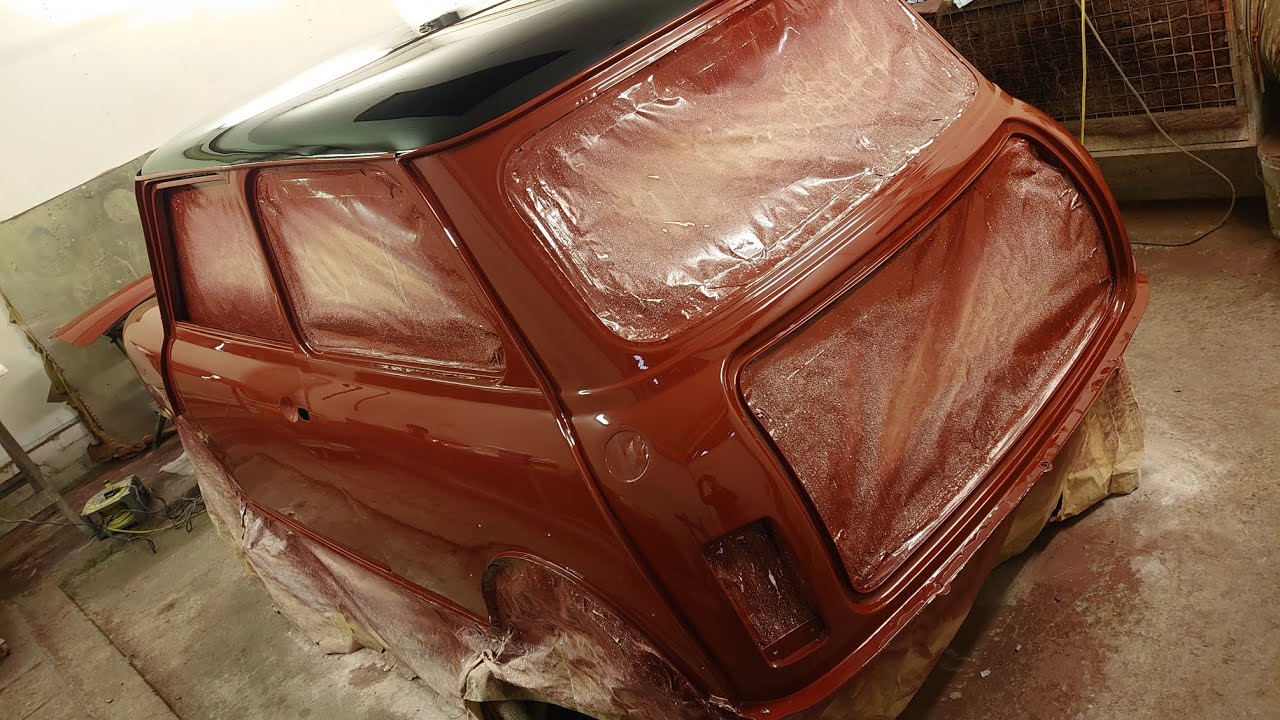 part 3 of a restoring a classic mini, primer and paint #classicmini # ...