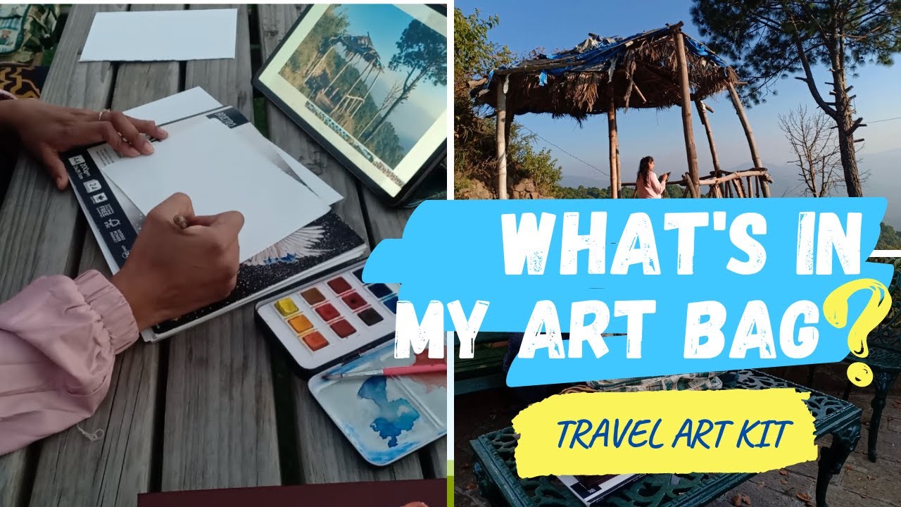 My Travel Art Supplies | What's In My ART BAG? | Travel Art Kit - YouTube