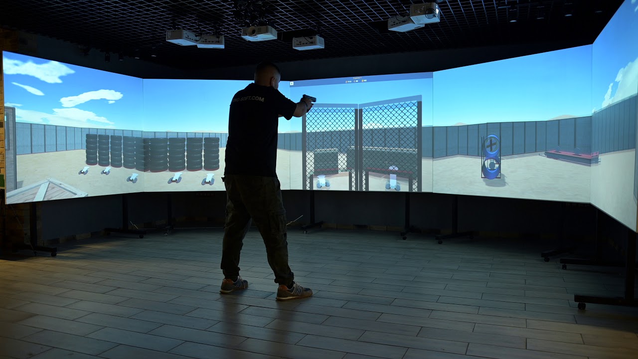 Панорамный интерактивный ТИР с PRO TARGET CONSTRUCTOR для IPSC от SHOOTING-SOFT.RU - YouTube