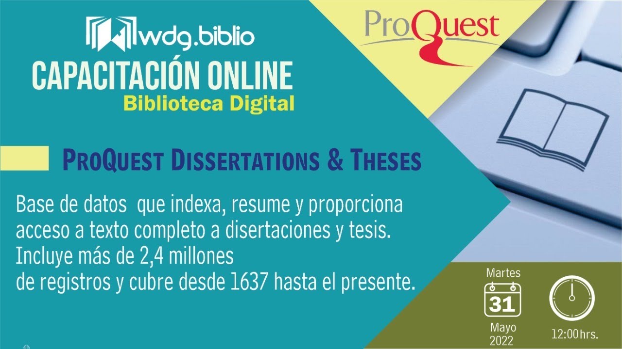 Curso Proquest Dissertations & Thesis - YouTube