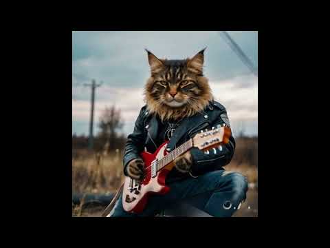 Кот играет на гитаре красивую мелодию #shorts