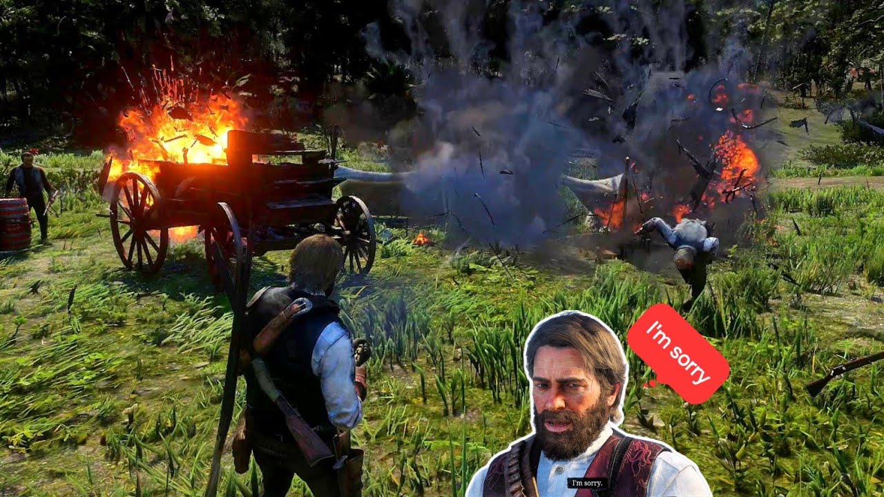 Epic Explosions In Slow Motion Red Dead Redemption 2 - YouTube